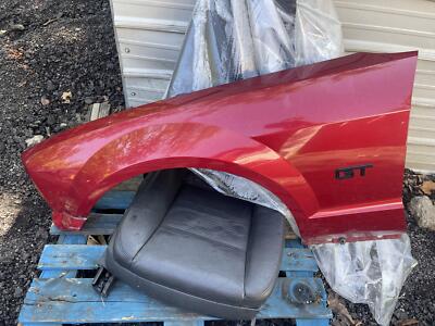 2005 - 2009 Ford Mustang GT Front Driver Left Fender Assembly Red ...