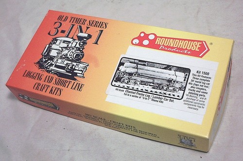 ROUNDHOUSE No. 1500 OLD TIME 3 LOG CAR KIT - UNBUILT IN OB | eBay