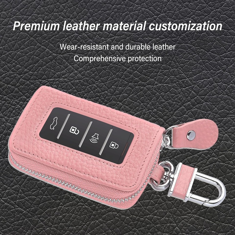 Car Key Fob Case for Replacing Old Key Fob Cover,Genuine Leather Car ...