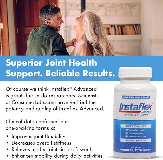 2 Packs Instaflex Advanced Joint Support Supplement 30 Capsules New Exp ...
