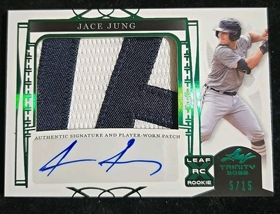 2023 JACE JUNG RPA AUTO /15 RC DETROIT TIGERS ROOKIE NAME PATCH 🔥! | eBay