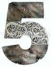 Western House Address Numbers Rustic Silver Floral Design Home Decor ...
