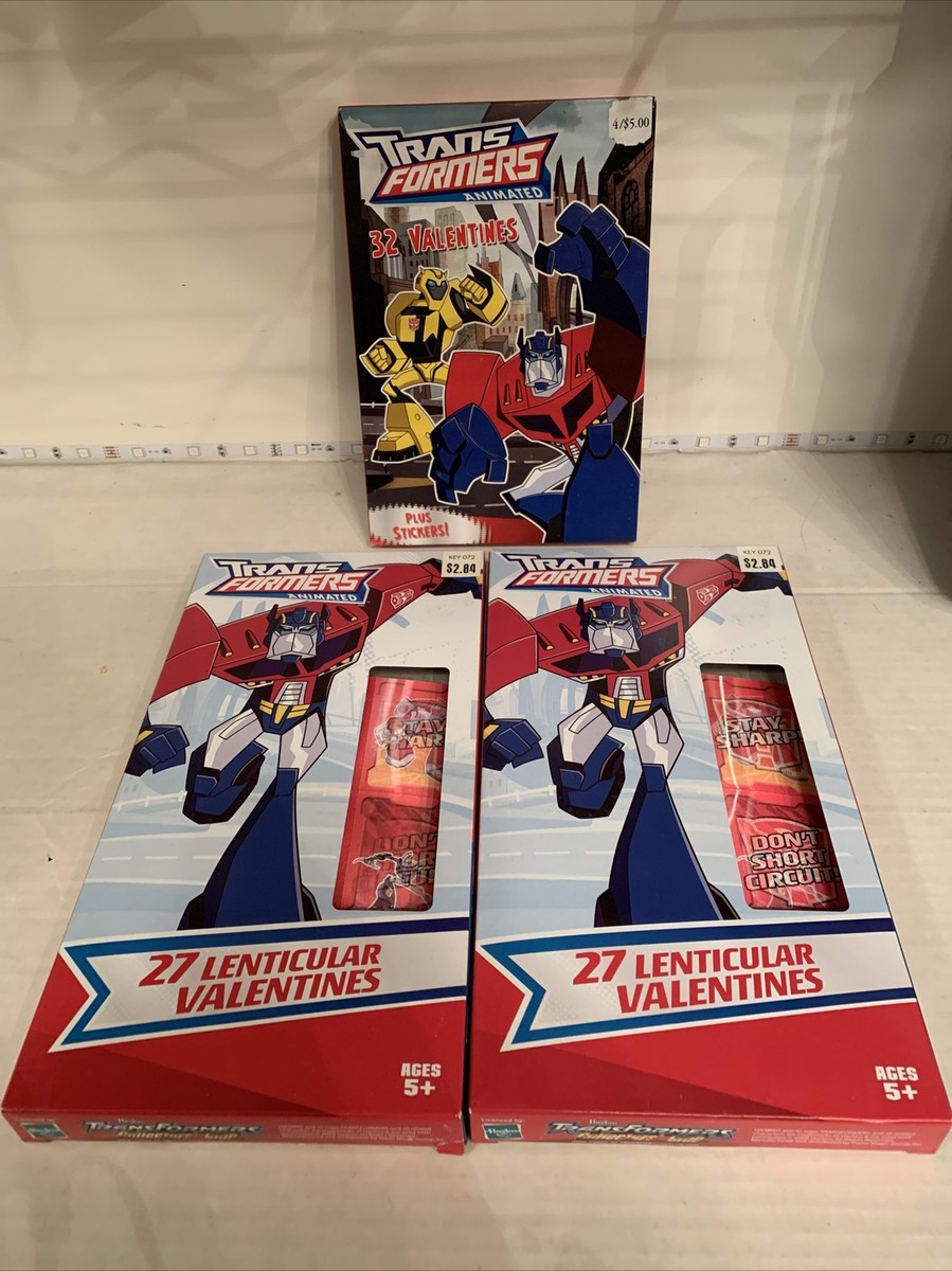 Transformers Prime Valentine Cards Hasbro Transformers 16 Lenticular