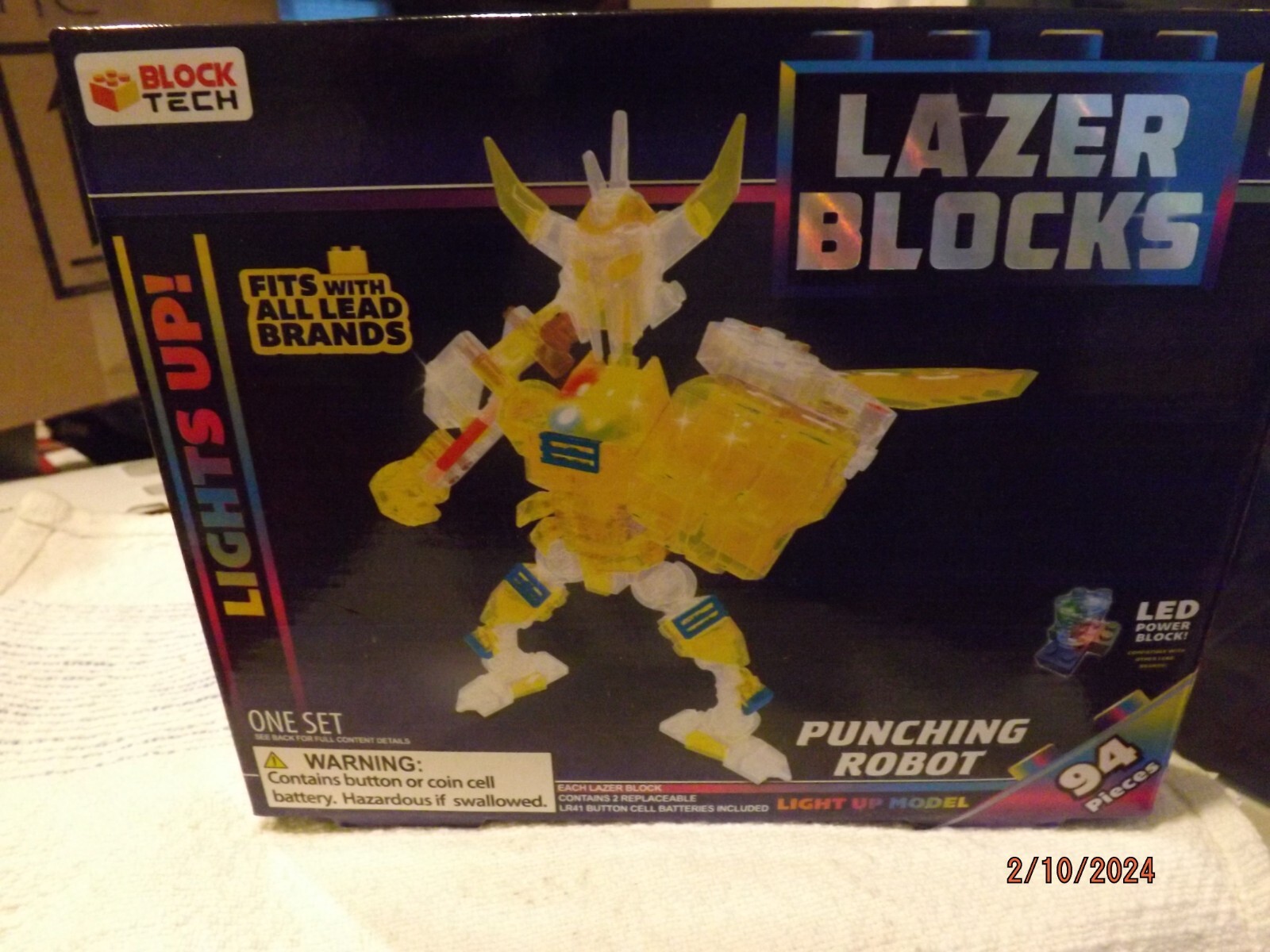 Block Tech Lazer Blocks Punching Robot-94 Pieces-Brand New | eBay