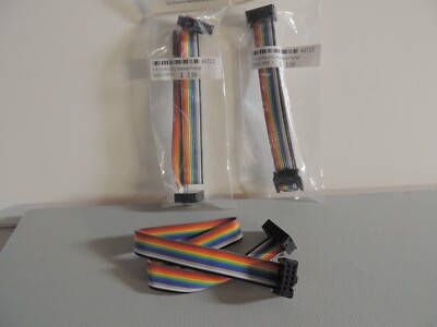 3 pieces 1ft 10-Pin (2x5) Female to Female 2.54mm-Pitch IDC Flat Ribbon ...