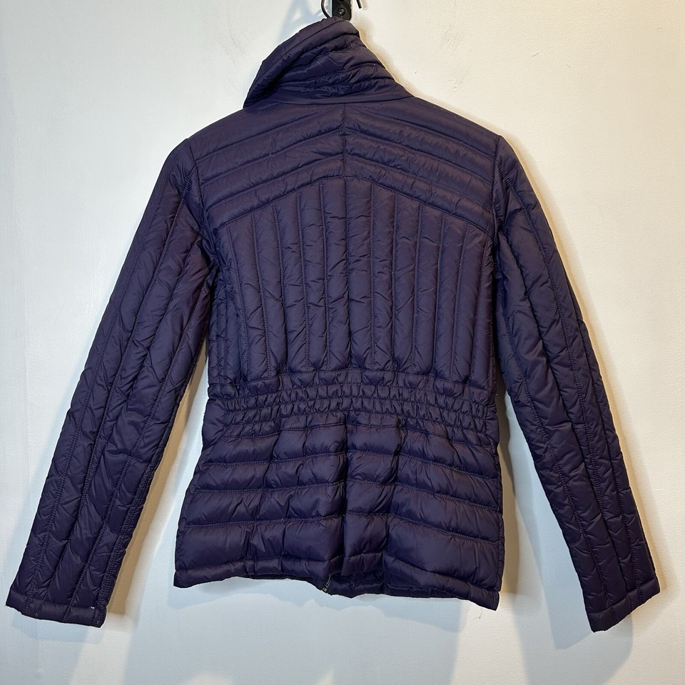 NEW Michael Kors Puffer Jacket Women’s Small Purple Full Zip Packable ...