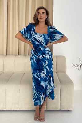 GIRL IN MIND Heidi Blue Midi Dress size 10 | eBay UK