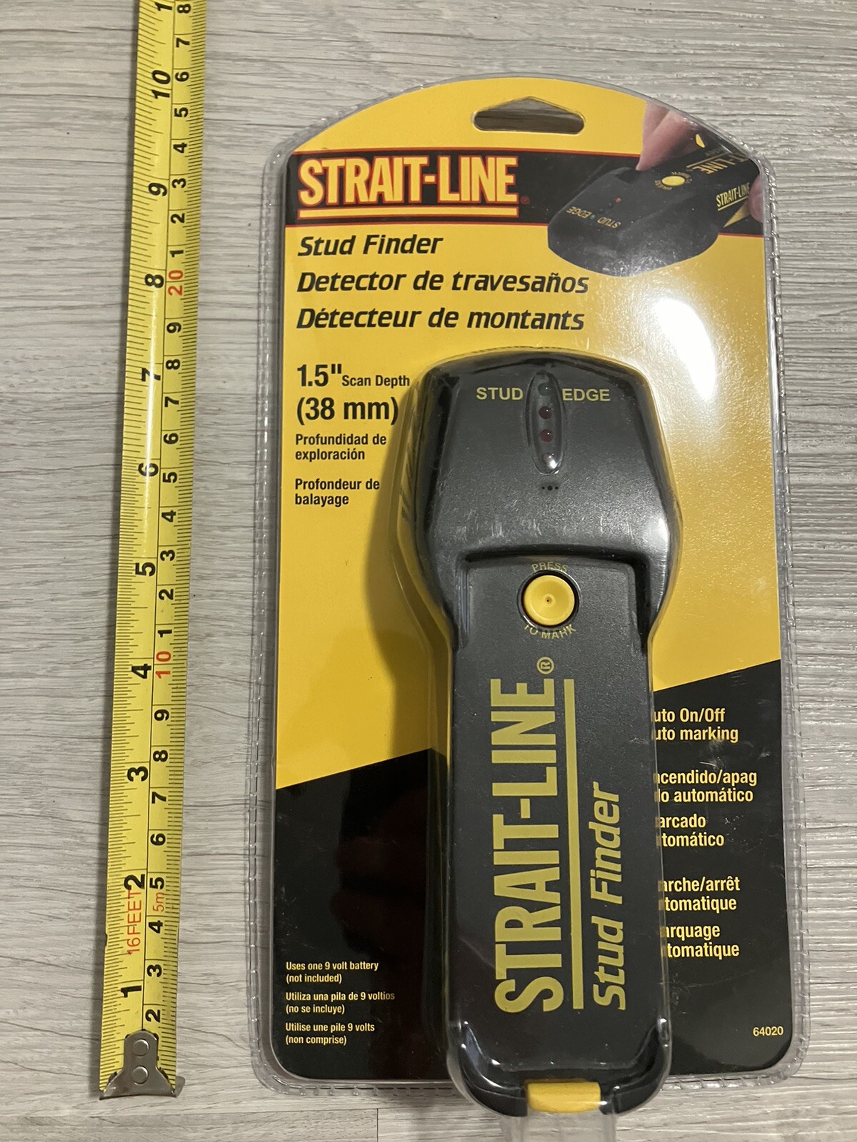 Strait-Line Stud Finder 64020 1 1/2” scan Depth New In Package | eBay