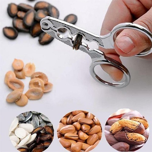 Fruit Seed Opener Clamp Walnut Pine Plier Scissor sunflower Nut Cracker ...
