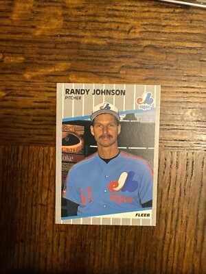 Randy Johnson 1989 Fleer #381 Rookie Card Printing Mistake (Error) | eBay