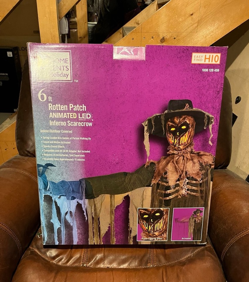 Home Accents Animated Inferno Scarecrow Halloween Prop Animatronic. | eBay