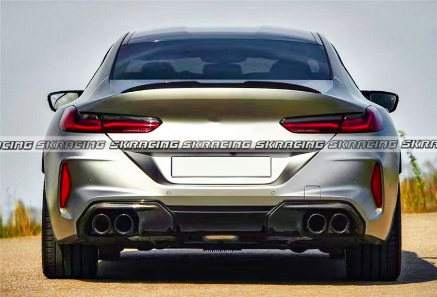 Carbon Fiber Rear Bumper Lip Diffuser For 2019-2021 BMW 8 Series M8 ...
