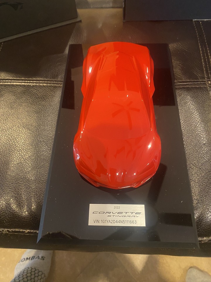 Corvette Speed Shape Model C8 Stingray ART PIECE w/ unique VIN GM ...