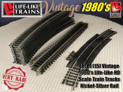 Lot of (15) Vintage 1980's Life-Like HO Scale Train Tracks Nickel ...