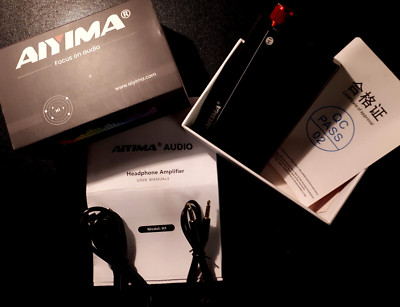 Aiyima H1 Kopfhörerverstärker, mini, tragbar HiFi Equalizer, schwarz ...