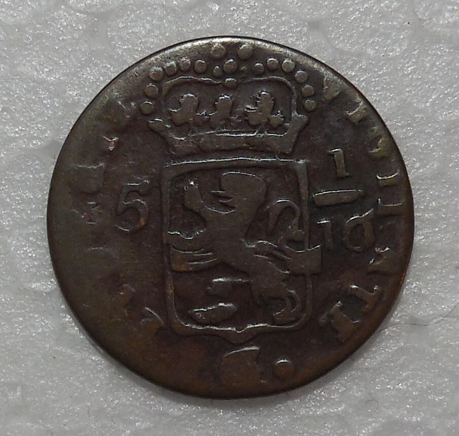 1805 BATAVIA NETHERLANDS EAST INDIES 1 DUIT COIN UNITED EAST INDIA ...