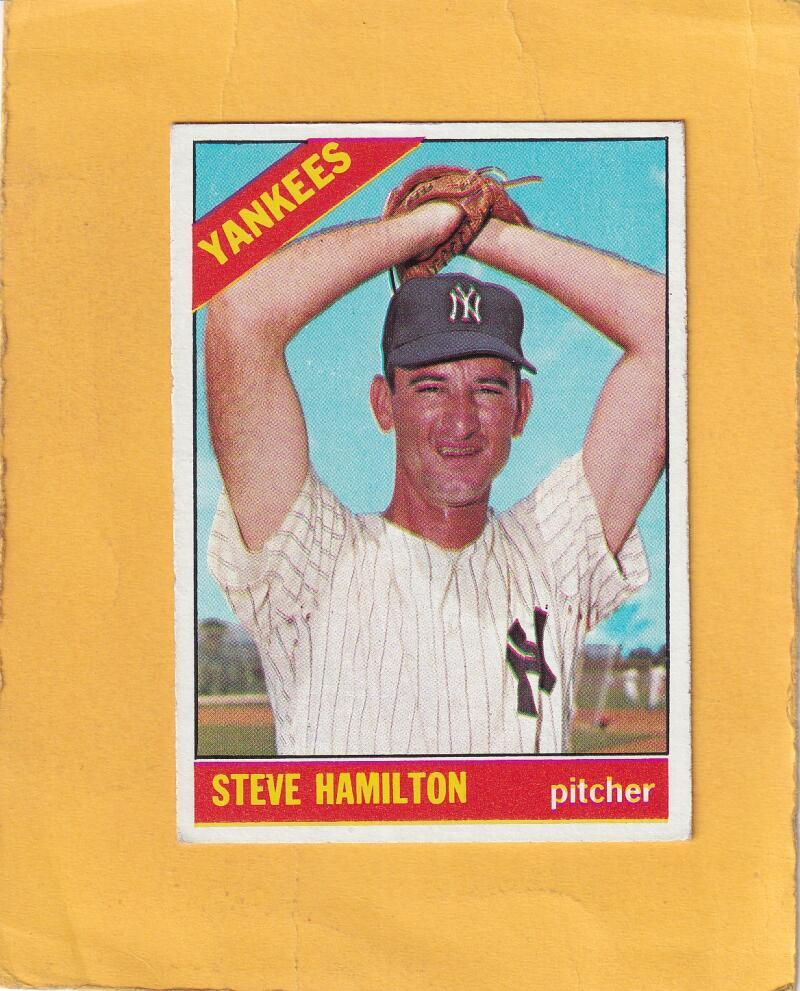 1966 Topps #503 Steve Hamilton Yankees VG/EX Very Good/Excellent #25863 ...