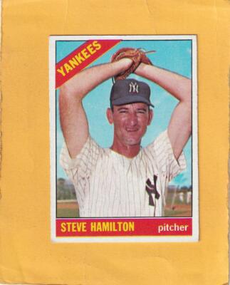 1966 Topps #503 Steve Hamilton Yankees VG/EX Very Good/Excellent #25863 ...