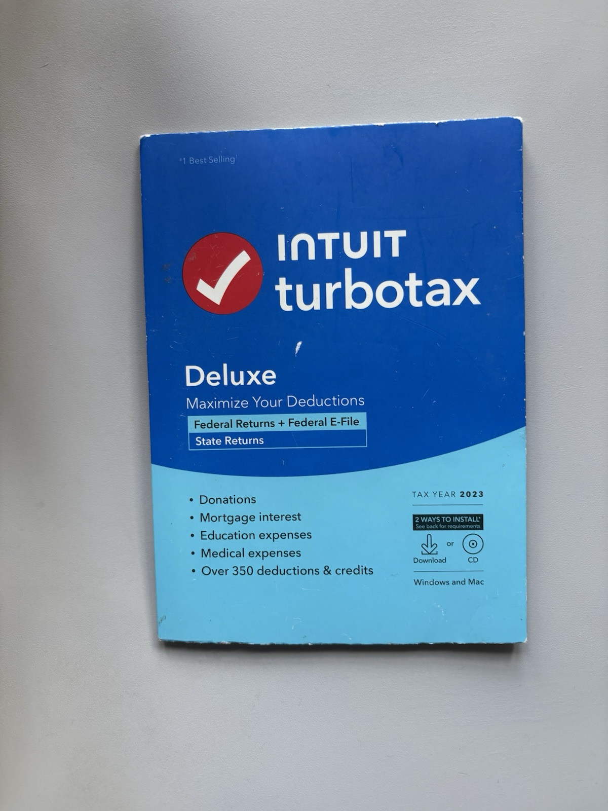 TurboTax 2023 Deluxe Federal and State Tax Software