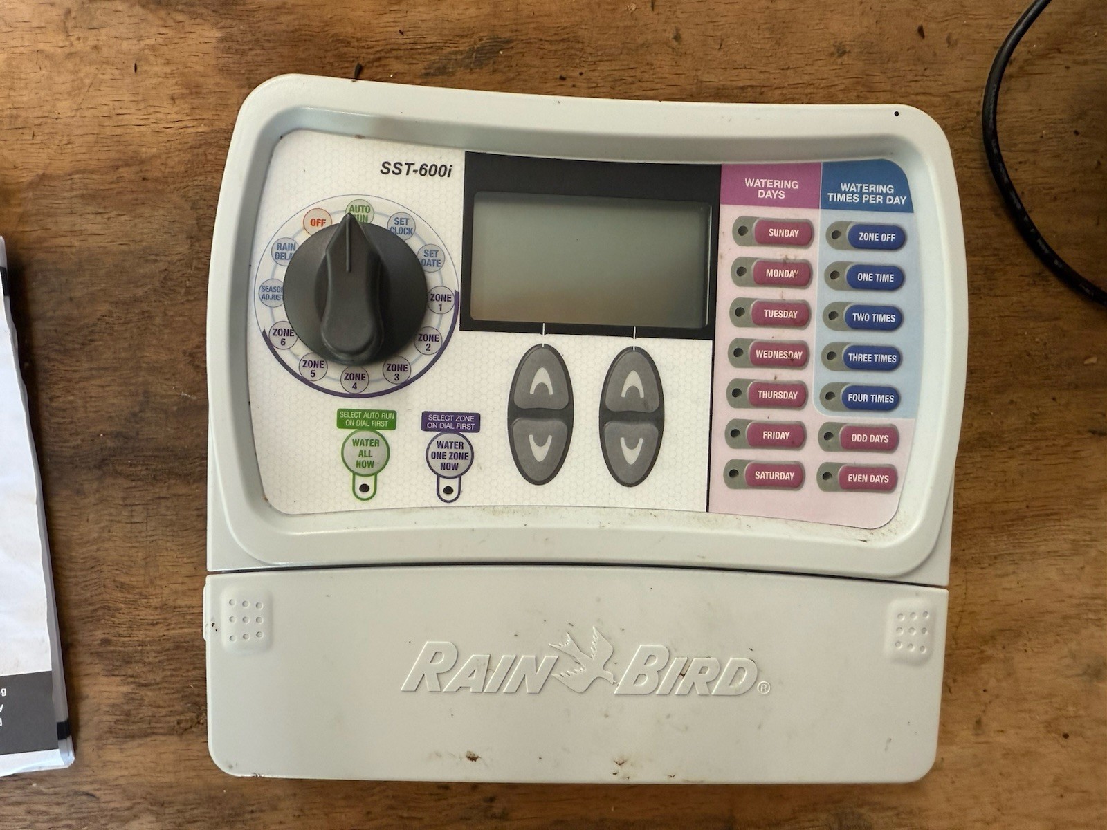 Rain Bird SST-600i 6 Zone Sprinkler Irrigation Controller w Power Cord ...