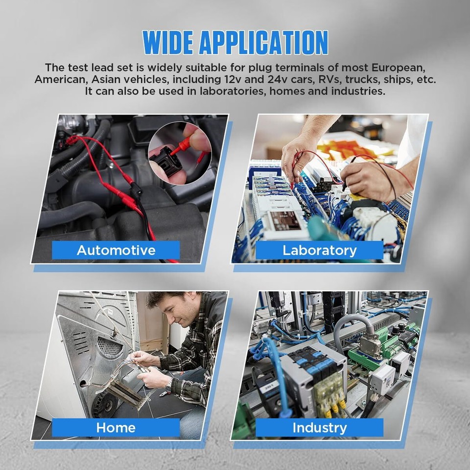 104PCS Automotive Multimeter Test Leads Kit Efficient Circuit Test ...