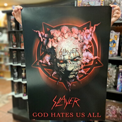 ORIGINAL LICENCED 2004 BRAVADO POSTER SLAYER GOD HATES US ALL | eBay