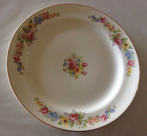 Cunningham & Pickett Garland Eggshell Nautilus China Small Plate Made ...