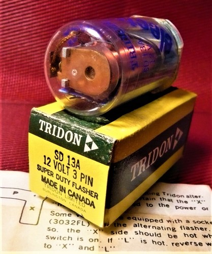 Tridon SD 13A Super Duty Flasher Relay Intermittent turn/hazard 12 volt ...