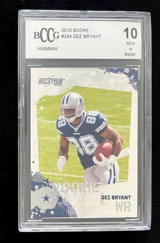 DEZ BRYANT 2010 Score Football BCCG 10 MINT Rookie Card #334 | eBay