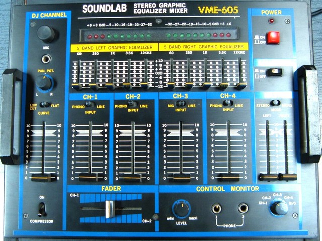 SOUNDLAB Vintage VME-605 disco mixer-perfect condition! Free worldwide ...