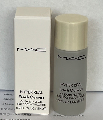 MAC HYPER REAL Fresh Canvas Cleansing Oil .5 Oz / 15 ml, Travel Size ...