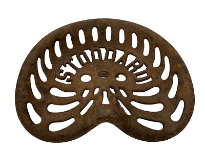 Cast Iron Stoddard Tractor Seat Antique Heavy, Farmhouse Decor ...