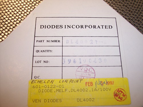 QTY (3000) DL4002T-D DIODES INC 1A 100V RECTIFIERS MELF PACKAGE NOS ...