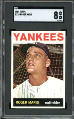 1964 Topps #225 Roger Maris Yankees SGC 8 NM-MT | eBay