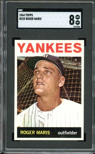 1964 Topps #225 Roger Maris Yankees SGC 8 NM-MT | eBay