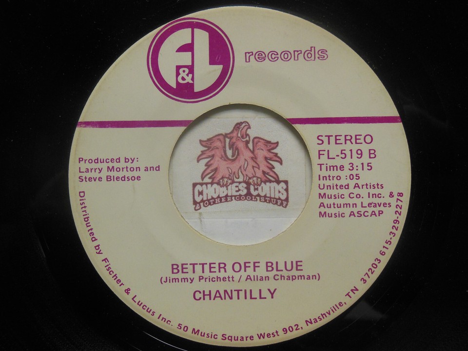 Chantilly – Right Back Loving You Again / Better Off Blue, 45 RPM VG ...