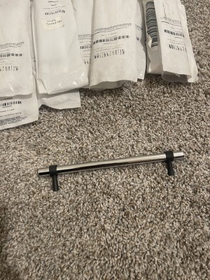 RH Rejuvenation Drawer Pull 6” Harlow Polished Nickel & Oil Rubbed ...