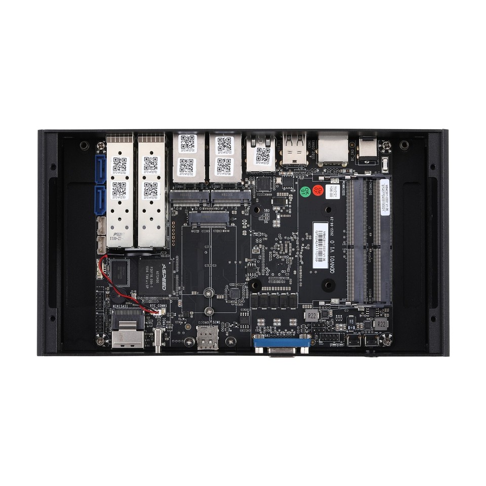 Mini Router With Atom C3908 C3758R C3808,4* 10G SFP+/ 2.5G LAN with fan ...