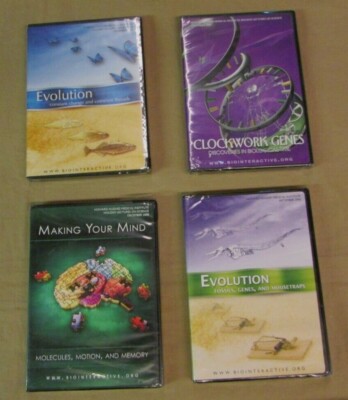 4-HHMI Biointeractive Science DVD Howard Hughes Medical Institute DVD's ...