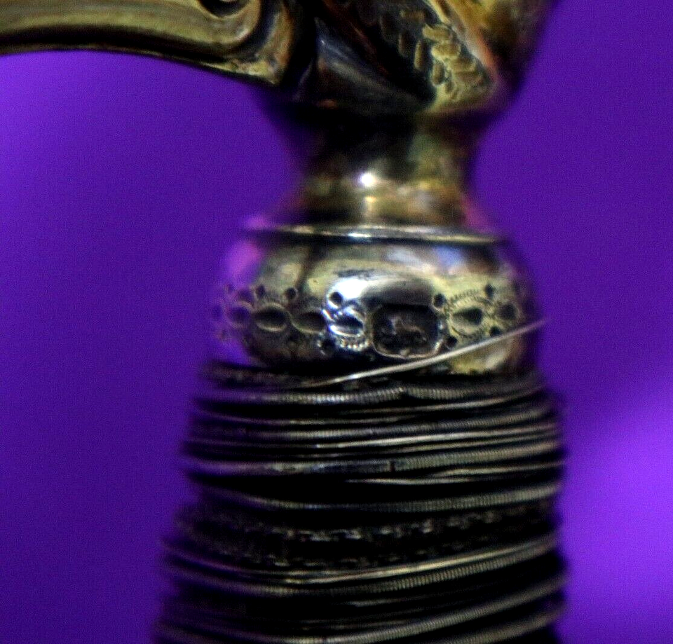 REVOLUTIONARY WAR SILVER HILT HALLMARKED WILLIAM KINMAN GOLD PLATE ...