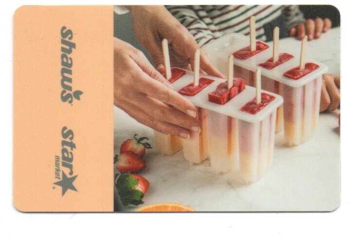 Shaws Star Market Safeway Ice Pops Treat Yourself Gift Card No$Value ...