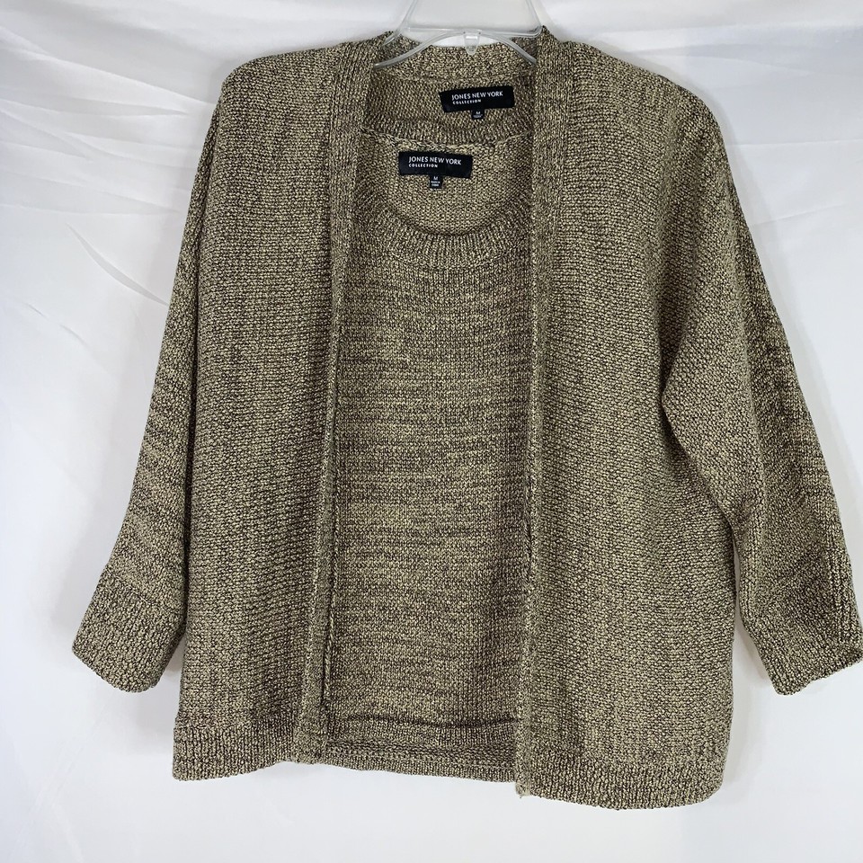 Jones New York Collection Size M 2PC Set Cardigan and Sleeveless ...