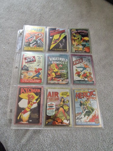 LOT 9 CARTES THE GOLDEN AGE OF COMICS CHROMIUM TRADING CARDS | eBay