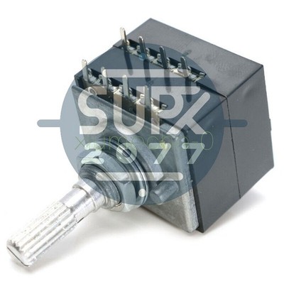 Potentiometer 250K Log Audio Amp Volume Control Pot Stereo W Loudness M ...