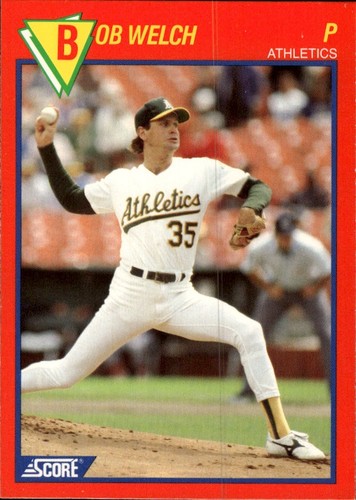 1989 Score Baseball's 100 Hottest Players #89 Bob Welch Oakland ...