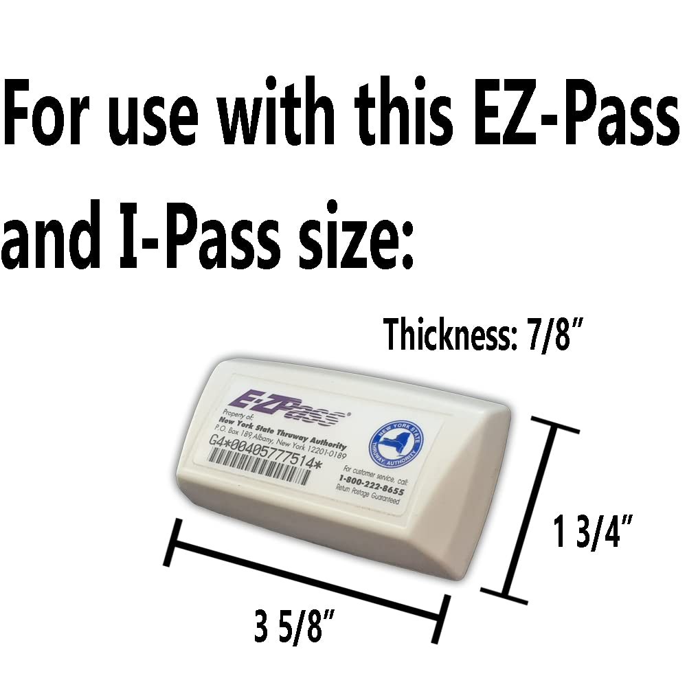 EZ Pass Holder for New EZ-Pass and I-Pass - Toll Transponder Holder ...