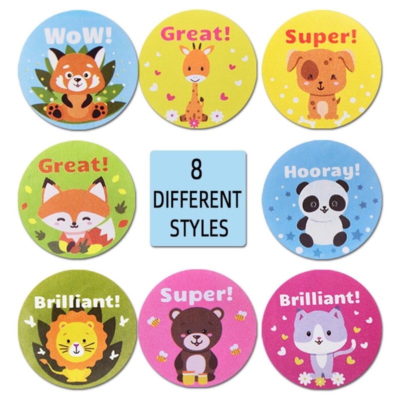 Self-Adhesive Label Reward Stickers Motivational Incentive Stickers for ...
