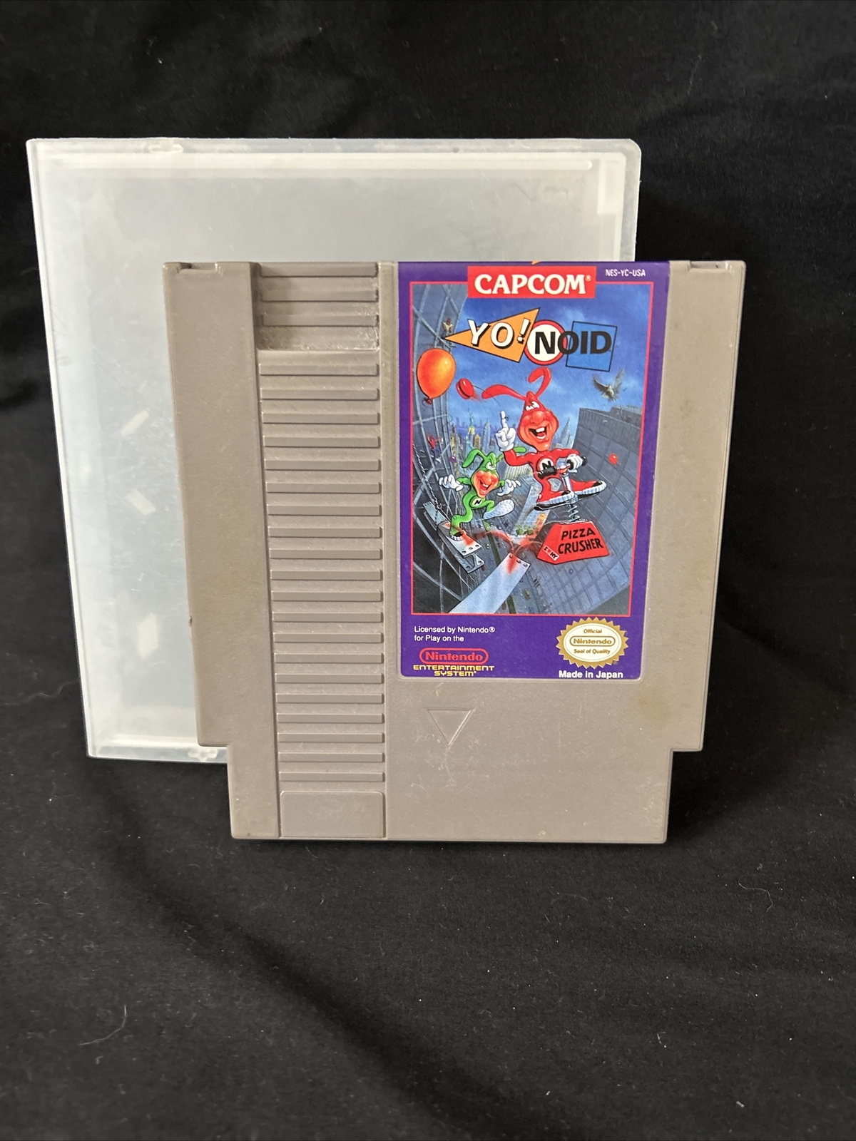 Nintendo NES original Yo! Noid Pizza Crusher Video Game Clamshell Box ...