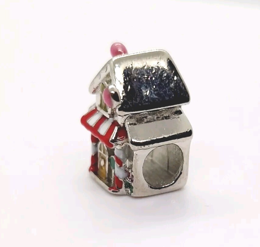 Gingerbread House Charm Genuine S925 Sterling Silver Christmas Present ...