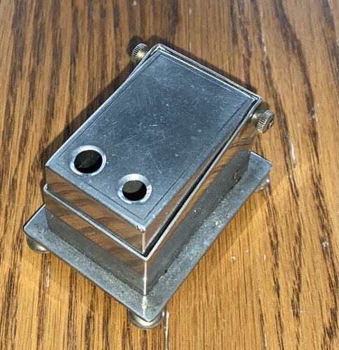 Antique table Cigar Cutter Nickle plated Spring loaded top | eBay